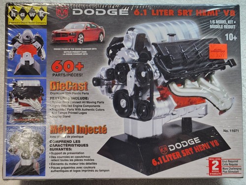 HAWK Dodge 6.1 Liter SRT HEMI V8 ENGINE 1/6 Scale Model Kit NEW SEALED ...