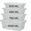 Containers Tubs with Lids Clear Plastic Quality Microwave Food Safe ...