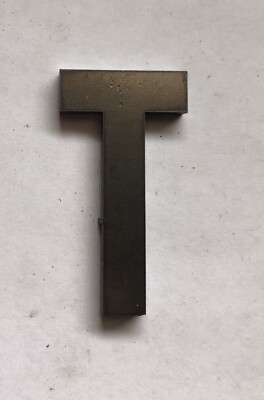 Metal Letter “T” - 2” Inch Tall x 3/16” Thick Machine Cut Letters | eBay