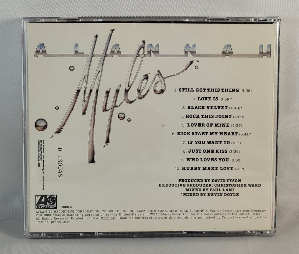 Alannah Myles - Alannah Myles [1989 Club Edition SRC Pressing] [Used CD ...