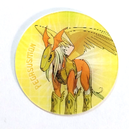 TAZO 3D DIGIMON VOL. II DKV #21 PATAMON PEGASUSMON 2022 PERU Pogs Flips ...