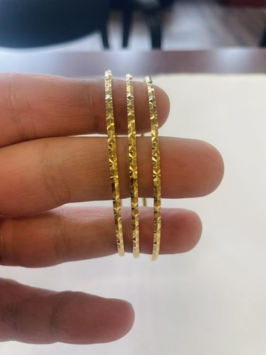 21k Solid Yellow Gold 3 Pair Bangle Bracelets ~ 26gr | eBay