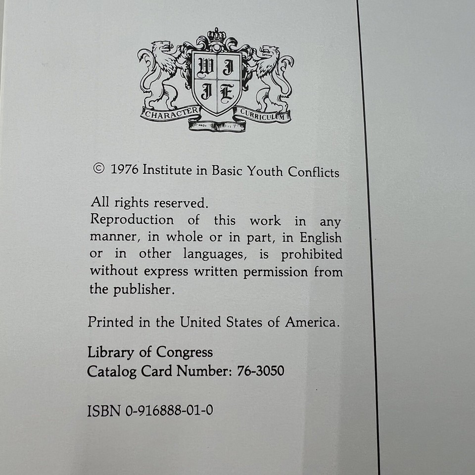 Original 1976 Character Sketch Book Vol 1 Institute In Basic Youth ...