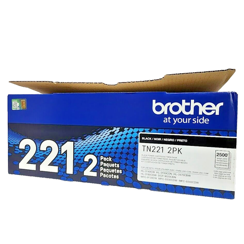 Brother Genuine Printer Toner Cartridge 221 (2 Pack) Twin Pack | eBay