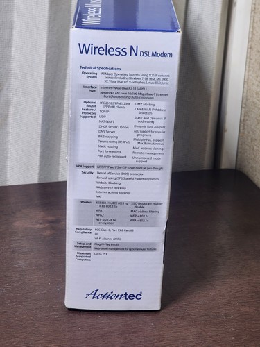 Actiontec GT784WN 4 Port 10/100 Wireless N Router for sale online | eBay