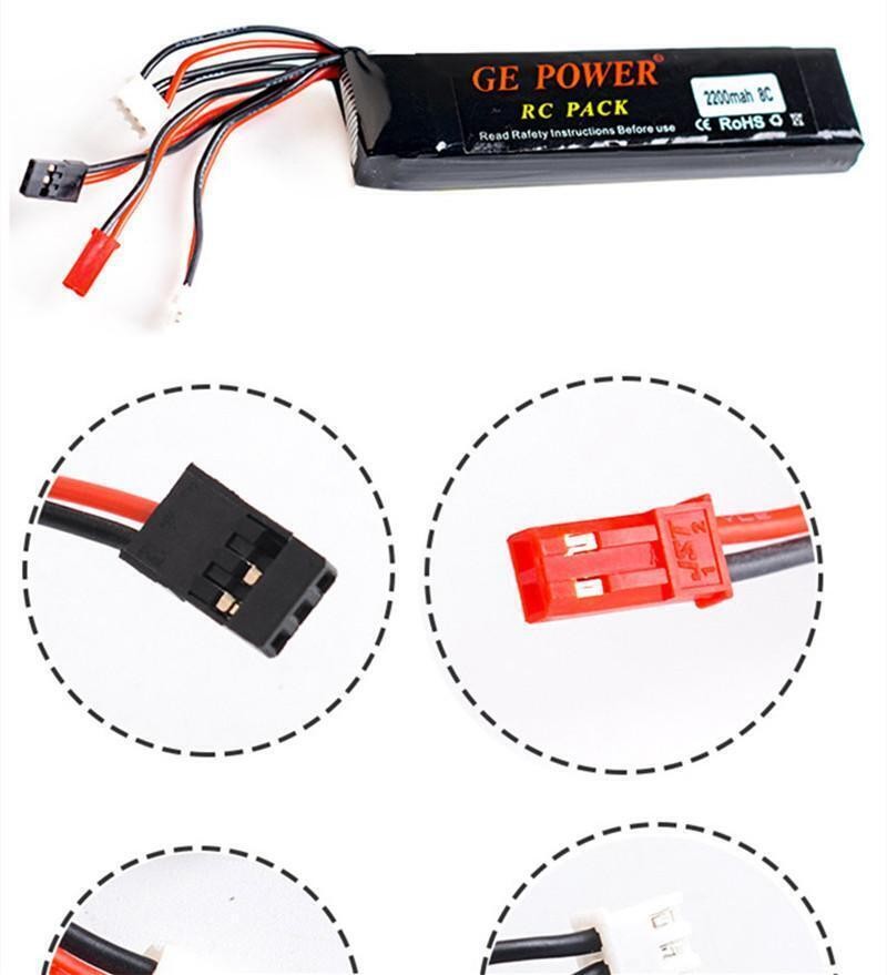 11.1v 2200mah 8C Li-po Battery for Radiolink AT9S AT10 T8FB Walkera ...