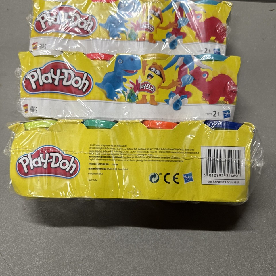 Play-Doh Springtime Green Yellow Pink Blue Orange Hasbro Easter Basket ...