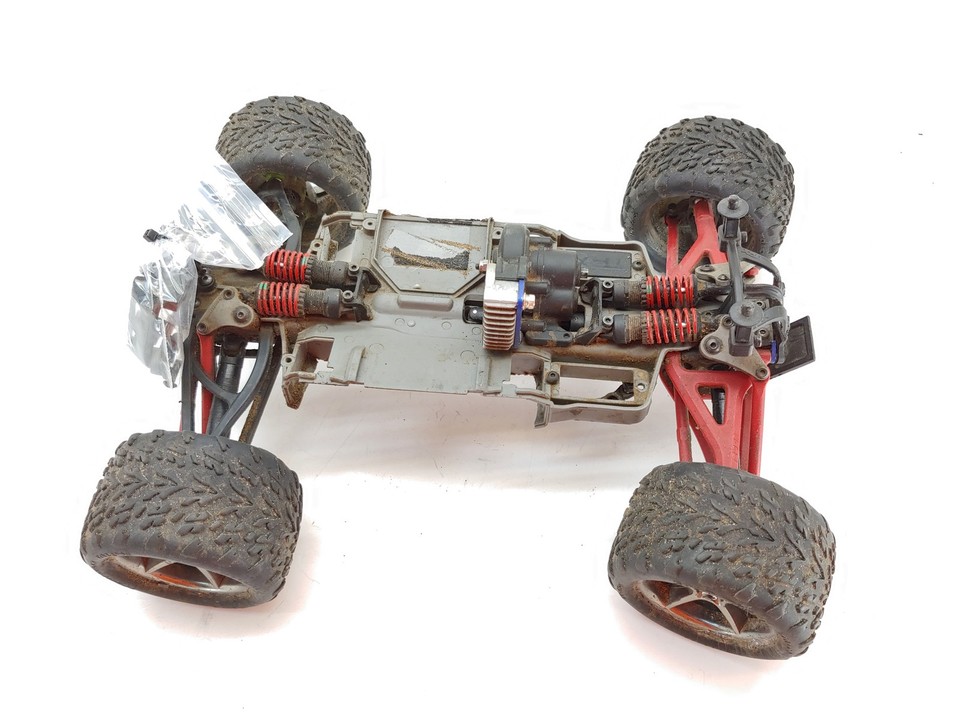 ROUGH SHAPE: Traxxas Mini E-Revo VXL 1/18 4x4 Monster Truck Partial ...
