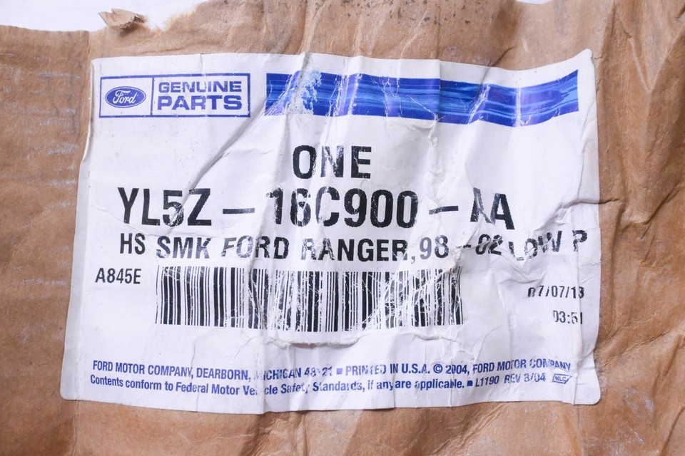 New OEM Ford YL5Z-16C900-AA Front Hood Deflector Bug Shield Kit Smoke ...