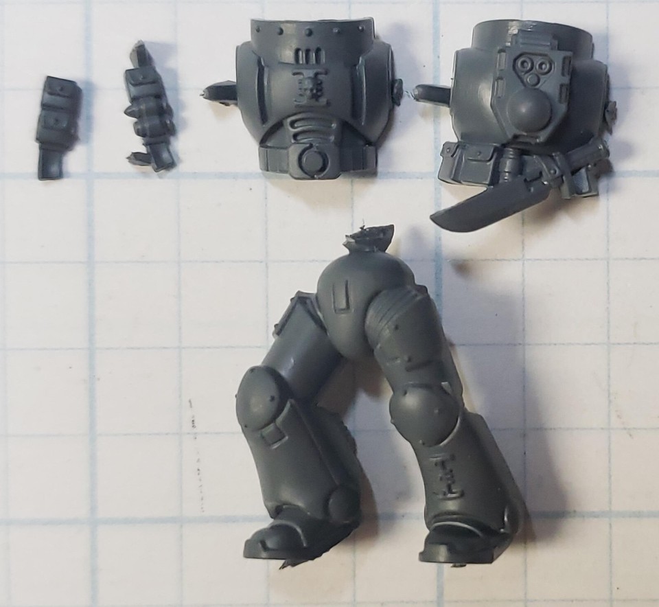Warhammer 40k Deathwatch Bits OOP Veteran Power Armor Torso Legs Gear ...