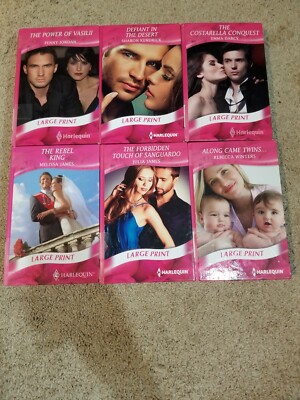 Harlequin Large Print Romance Books Lot of 6 - Hardbacks | eBay