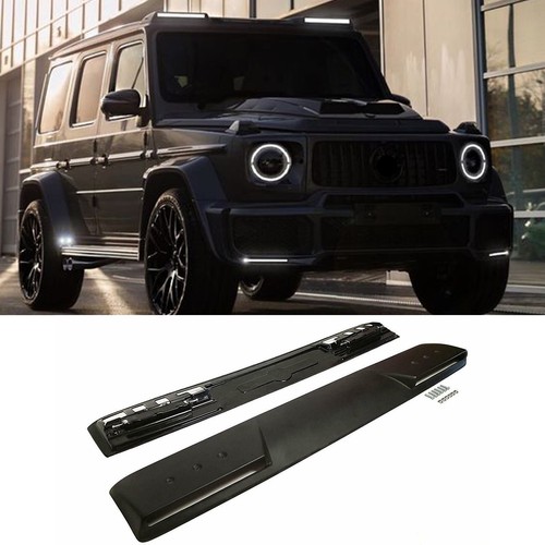 G63 G Wagon Fiberglass Front Roof Spoiler LED DRL made for w463a w464 ...