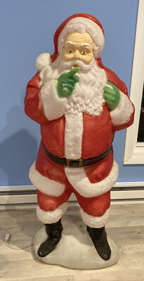 Rare Vintage Santa’s Best Santa Claus 50" Blow Mold Christmas Yard ...