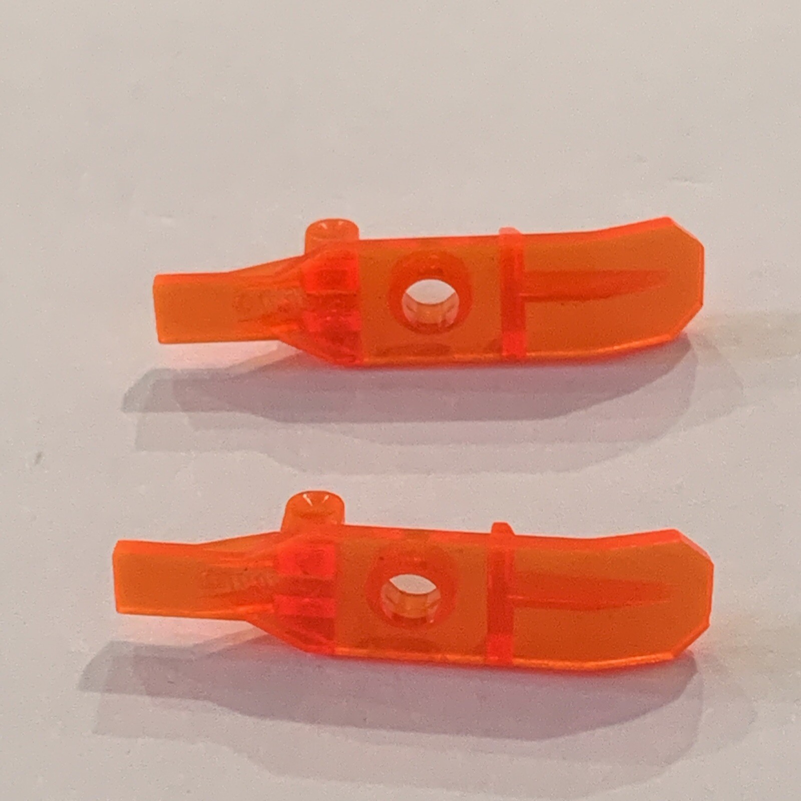 Lego 6120 - 2 x Foot Ski Trans Neon Orange Space From Ice Station ...