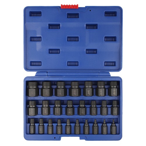 25Pcs Screw Extractor Set Hex Head Multi-Spline Easy Out Bolt Extractor ...