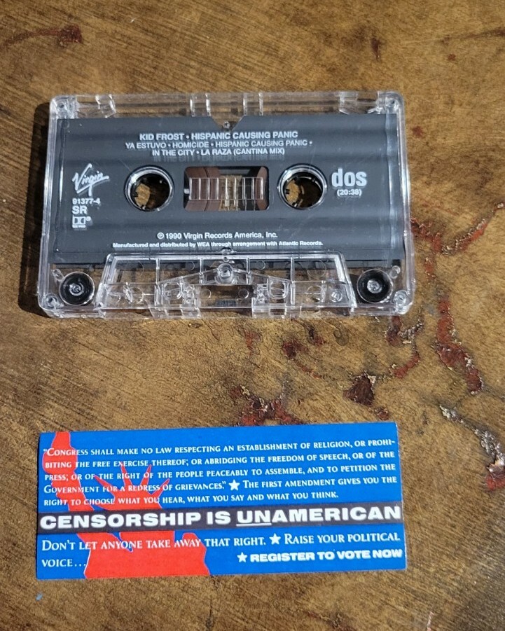 RARE! Kid Frost - Hispanic Causing Panic - Cassette Tape 1990 Virgin ...