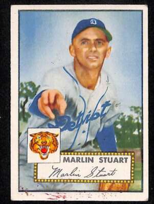 1952 Topps #208 Marlin Stuart G/VG Miscut back Oddball D75252 | eBay