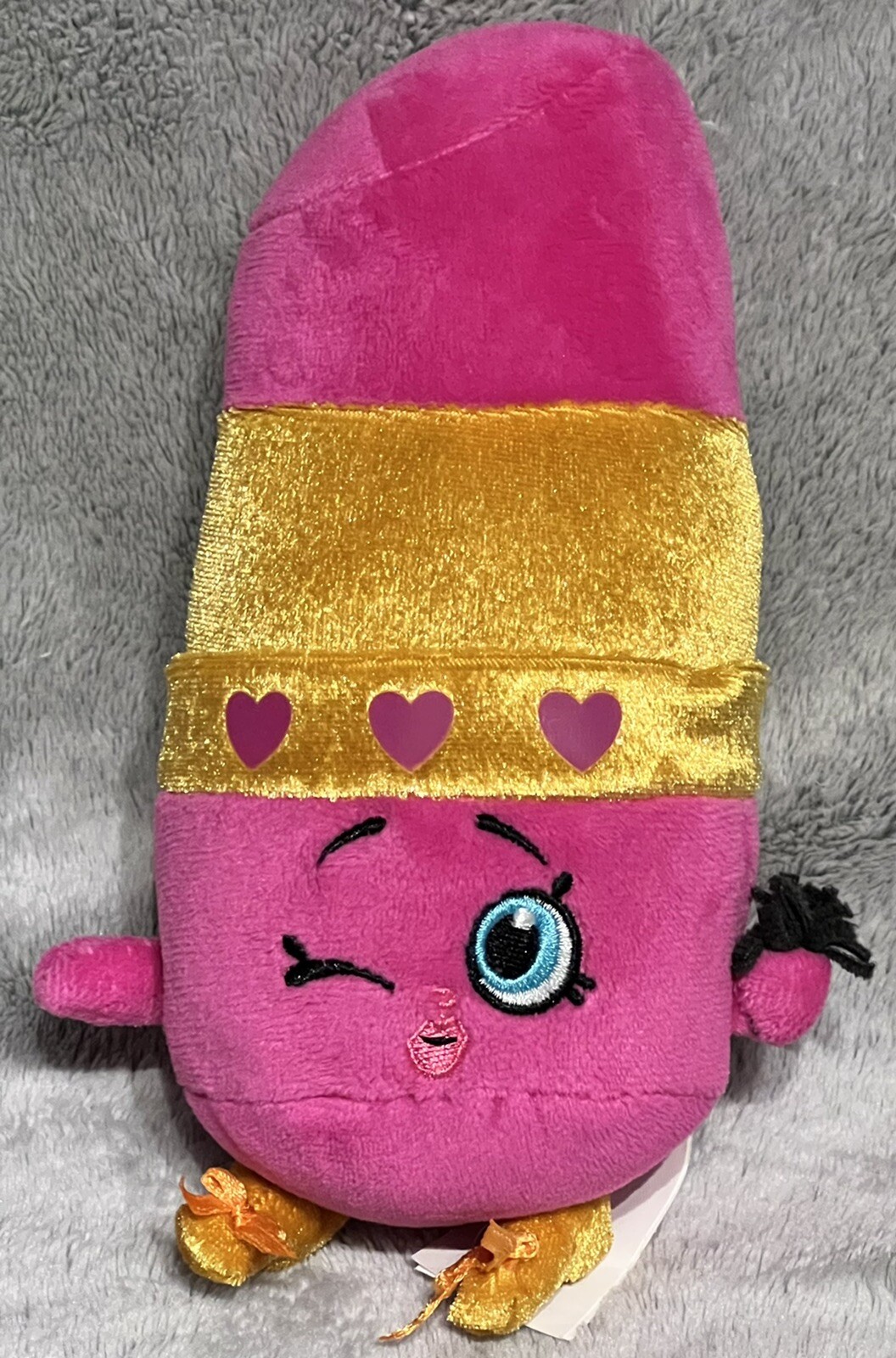 Shopkins Plush Lippy Lips 7 inch Pink Gold Stuffed Toy Moose ...