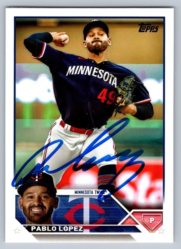 PABLO LOPEZ SIGNED IP 2023 TOPPS UPDATE SERIES US117 AUTO | eBay