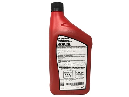 Honda 08C35-HP4-1030RU OEM Full Synthetic HP4RU 10W-30 Racing Oil 4 ...