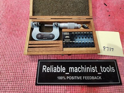 Brown & sharper 0-1” .001 Interchangeable Anvil Outside threads ...