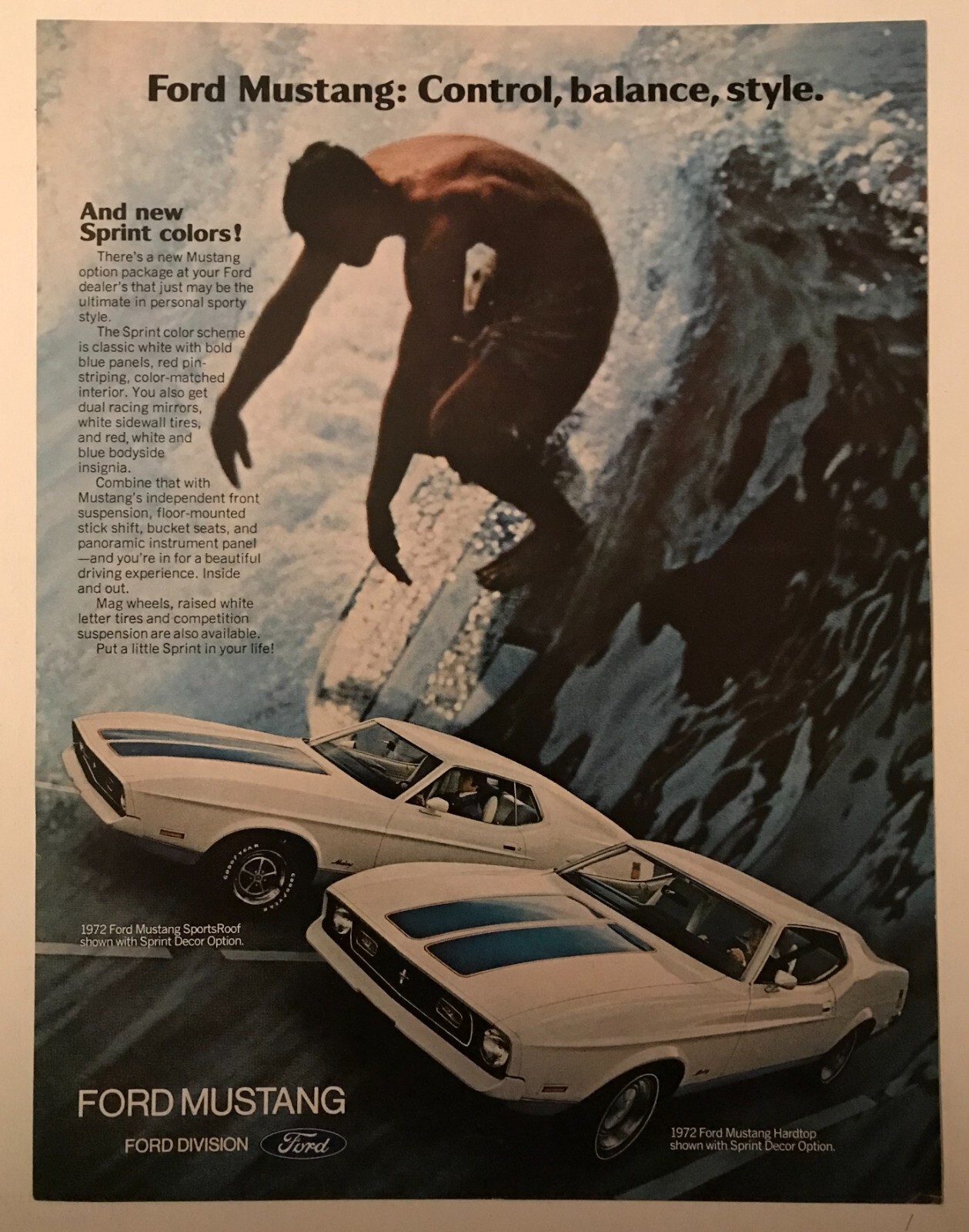 Vintage 1972 Ford Mustang magazine ad | eBay