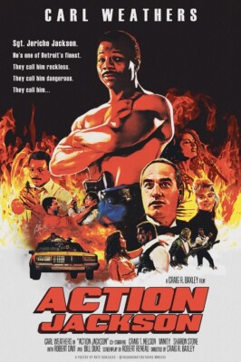 Action Jackson Carl Weathers Movie Film Poster Giclee Print Art 16x24 ...