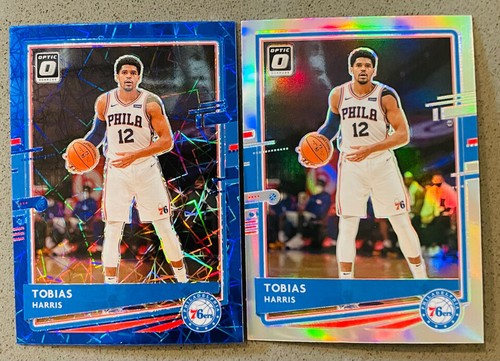 2 Lot 2020-21 Panini Donruss Optic #145 Tobias Harris Blue Velocity ...