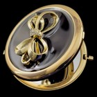 Avon Compact Double Mirror With Rhinestone Decorated Bow W/Pouch 2.55 ...