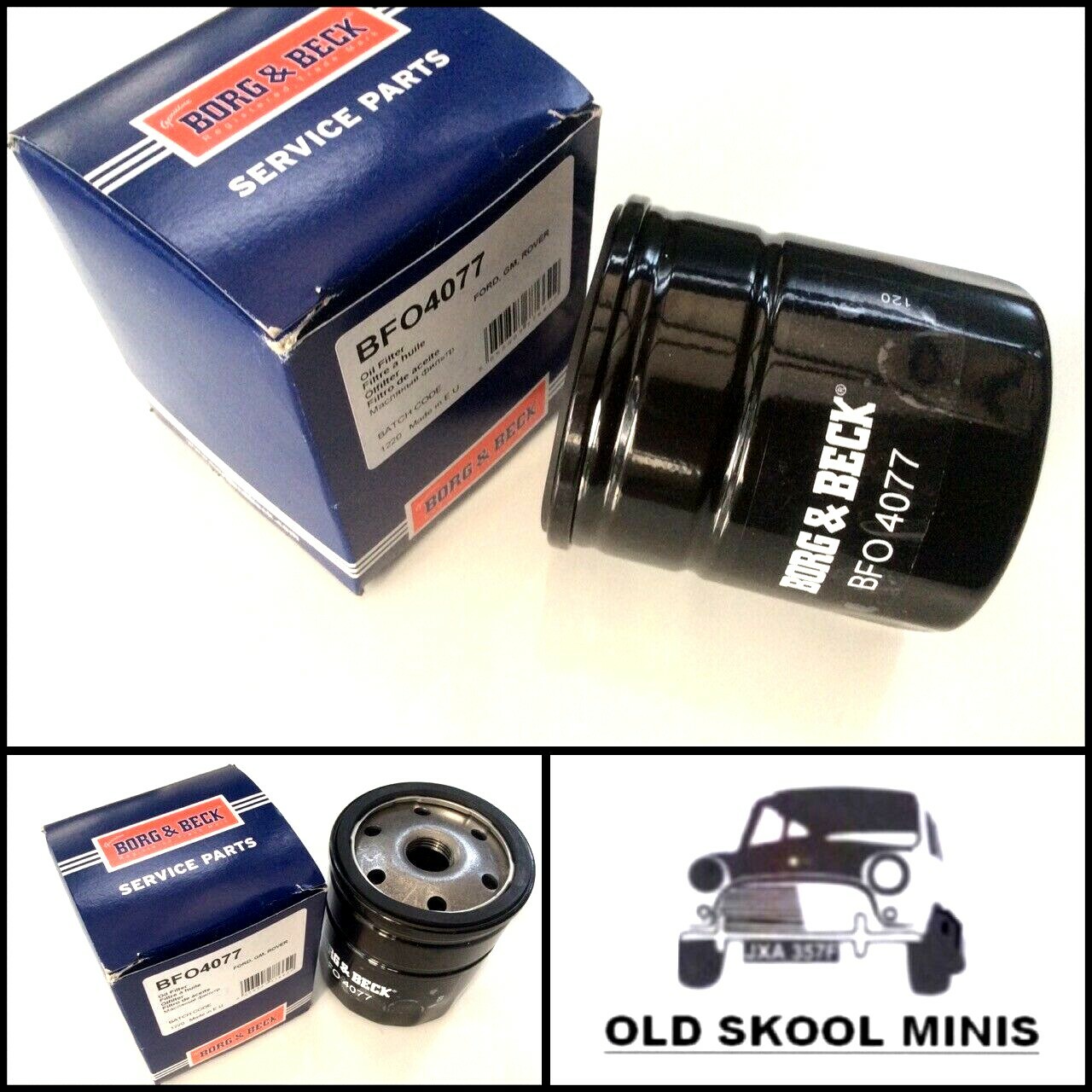 CLASSIC MINI OIL FILTER SPIN ON GFE443 GFE166 1973-1996 NOT MPI BORG ...