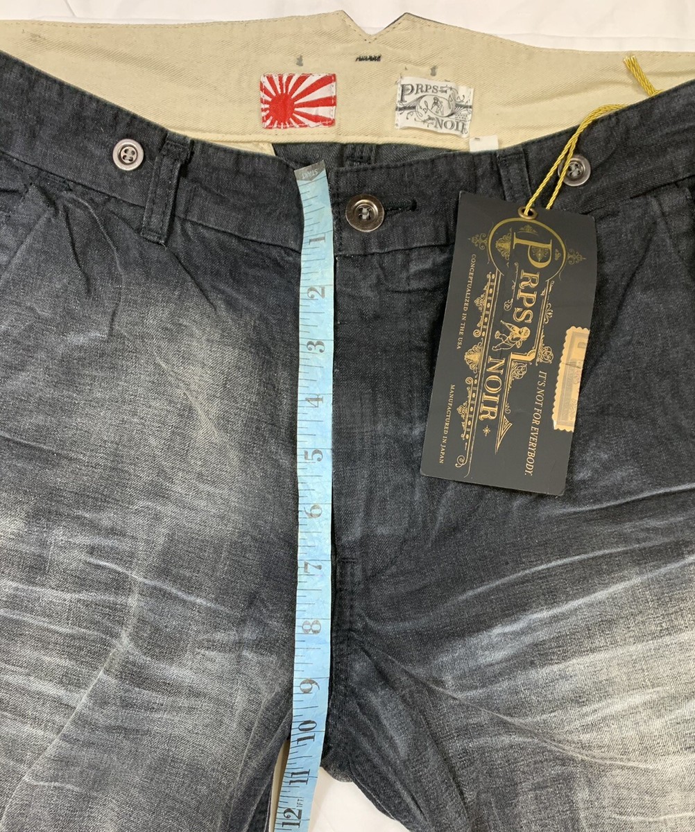 NEW PRPS NOIR Japanese Original Jeans Selvedge 32 (33) x 35 NEW PRPS NOIR Japanese Original Jeans Selvedge 32 (33) x 35