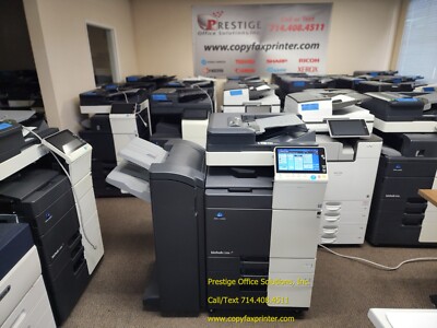 Konica Minolta Bizhub C258 Color Copier Printer Scanner. Finisher ...