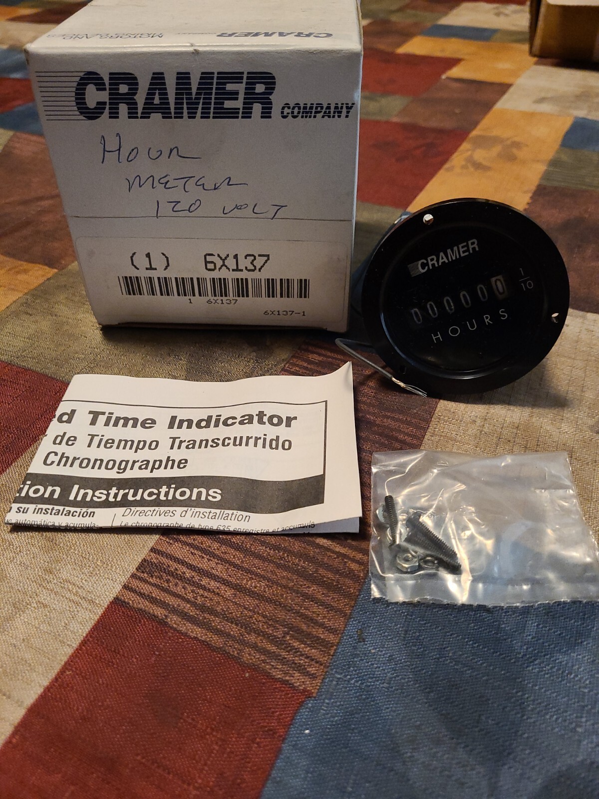 Cramer 6X137 Elapse Time Indicator 5 DIGIT Hour Meter for sale online ...