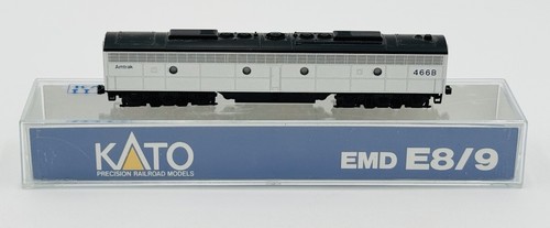 KATO N Scale Amtrak EMD E8/9 #466B 176-291 Train Silver | eBay