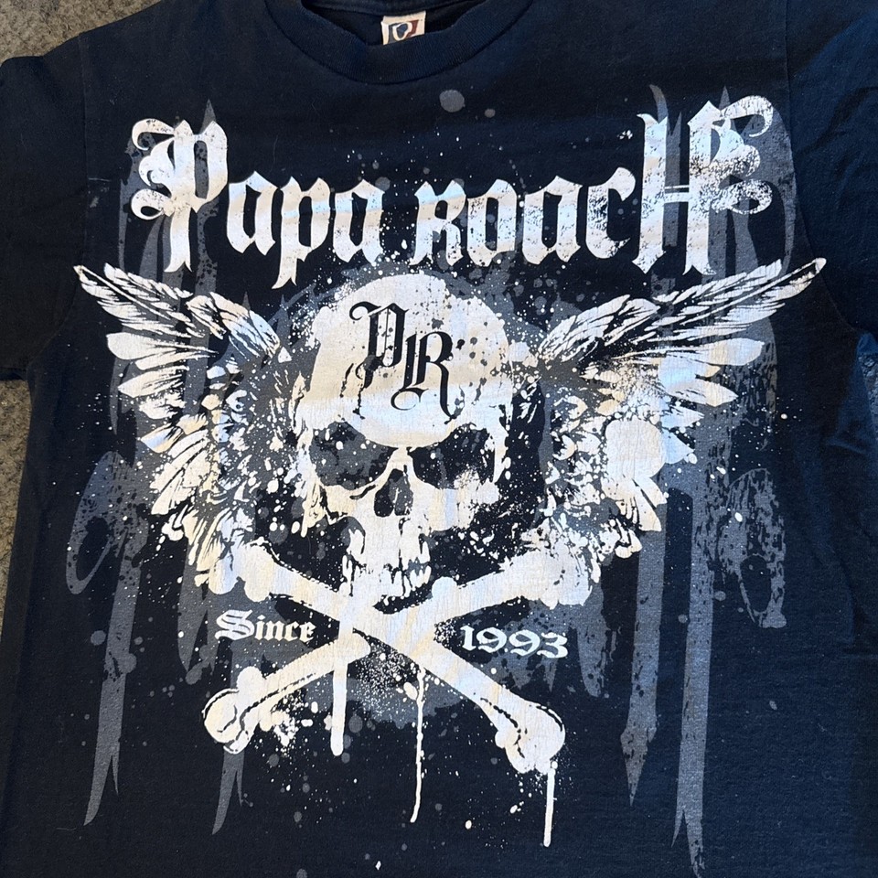 Vintage 90s Y2K Papa Roach Come to Papa Band Rock Alt Nu Metal Men’s ...