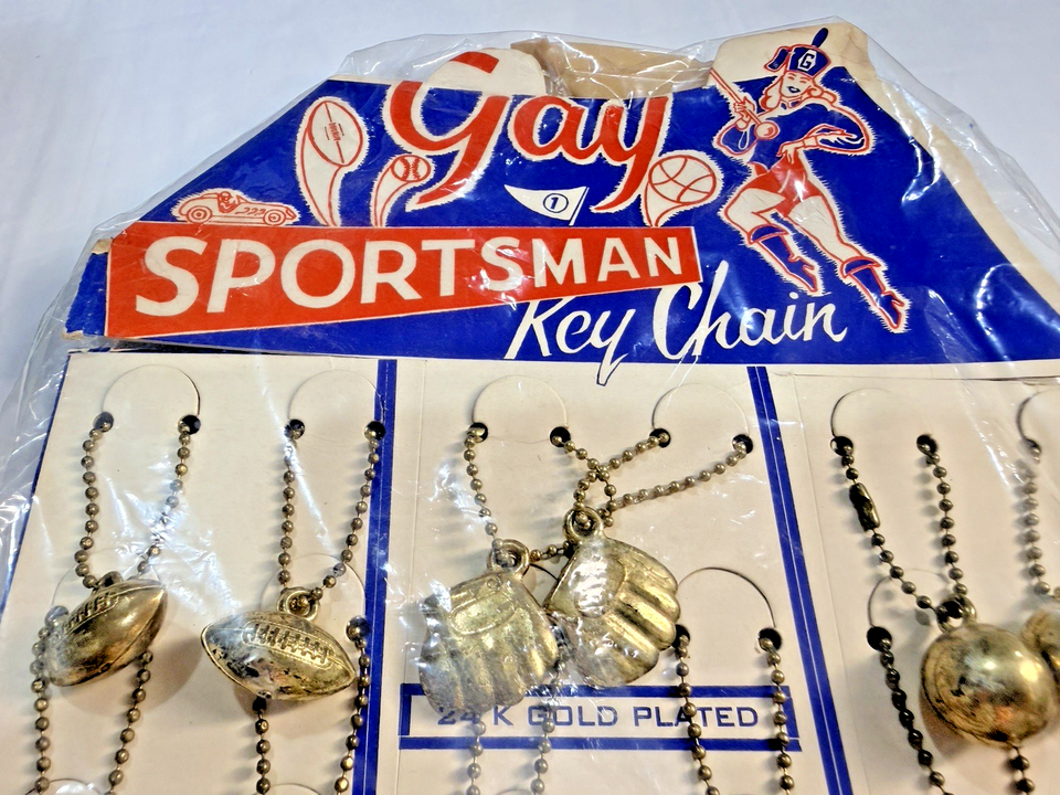 Vtg Novelty A Gay Better Product Sportsman Brass Key Chains Original ...