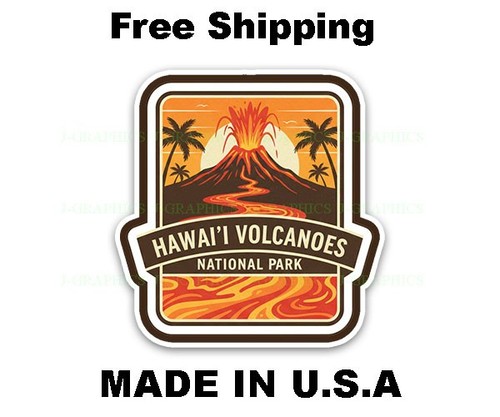 Hawai'i Volcanoes National Park Sticker Decal Vinyl Souvenir travel ...