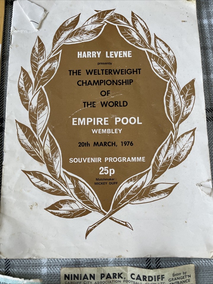 Boxing Memorabilia From 60s And 70s - Programmes And Tickets | eBay UK