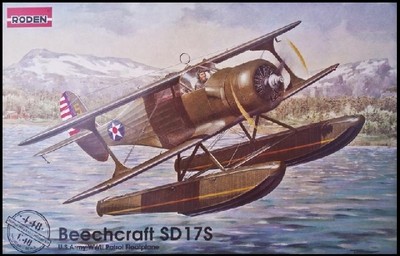 ROD-448 Roden 1/48 Beechcraft SD17S Staggerwing WWII USAAF Floatplane ...