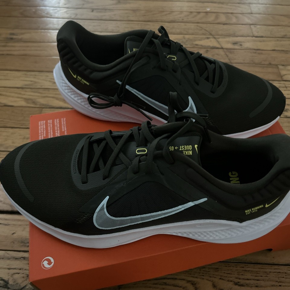 Nike Quest 5 Cargo Khaki Glacier Blue DD0204 300 Running Shoes | eBay