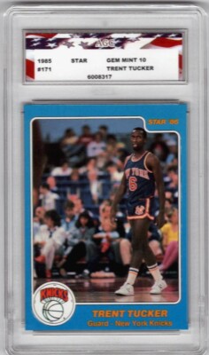 1985 Star #171 Trent Tucker AGC 10 Gem Mint New York Knicks | eBay