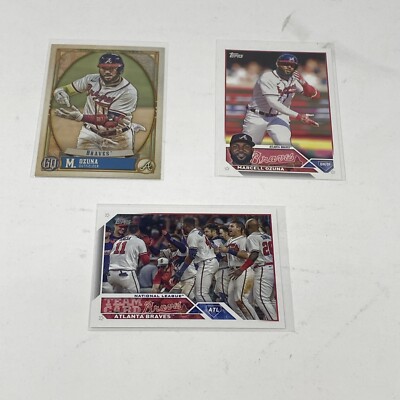 Marcell Ozuna 3 Card Lot 2021 Gypsy Queen #294 2022 Topps #125 #168 ...