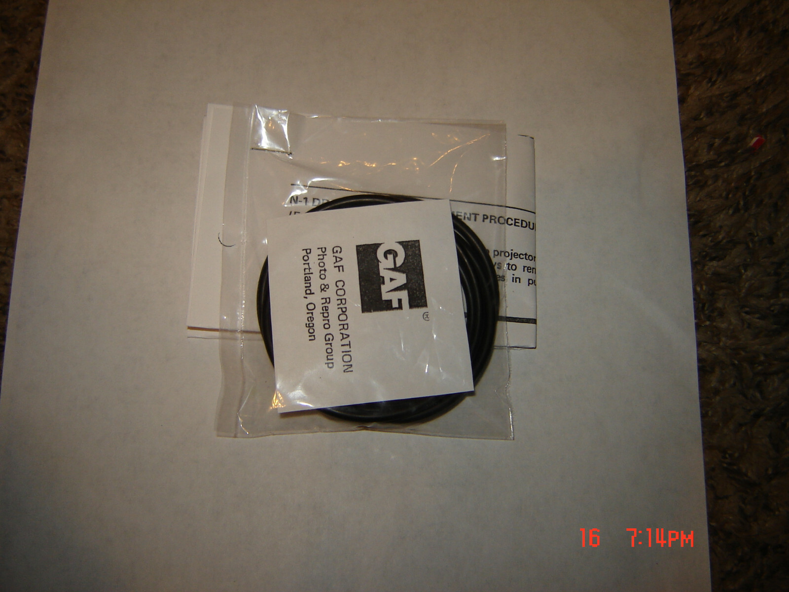 GAF Projector Belts,For 2 Belt Projectors, & Instruction's,2 Belt Set ...