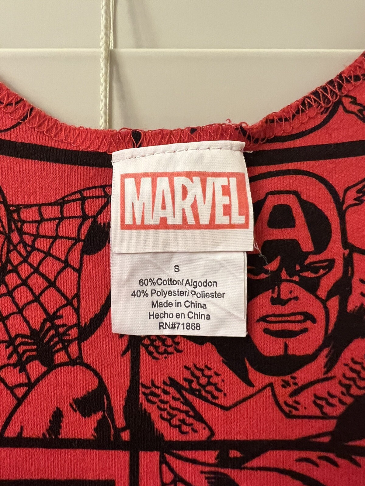 Marvel Red Racerback Tank Top Women’s Small Captain America Iron Man ...