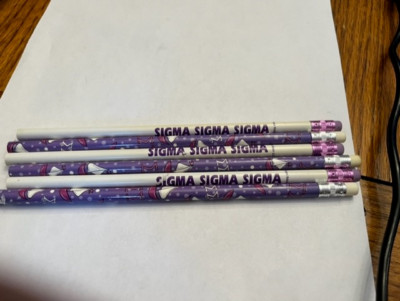 Set of 6 Sigma Kappa Pencils NEW, LICENSED, RETRO | eBay