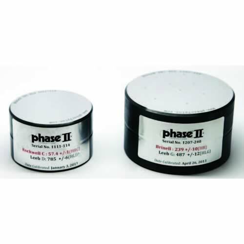 Phase II PHT1300-01 Standard Leeb D Test Block, 750 to 800 (HRC 50's ...