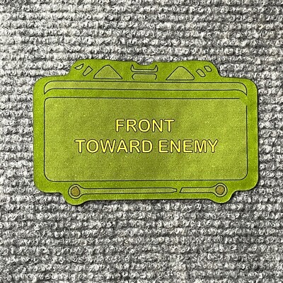 US Army Claymore Mine Design Front Toward Enemy Self Adhesive Vinyl ...