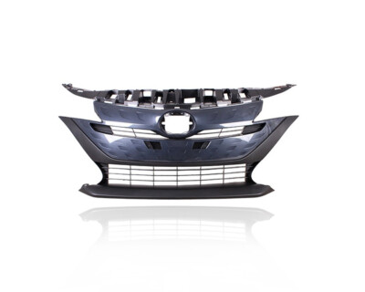 Grille for 17-20 Toyota Prius Prime Plus/Premium/LE/XLE Gray Shell ...