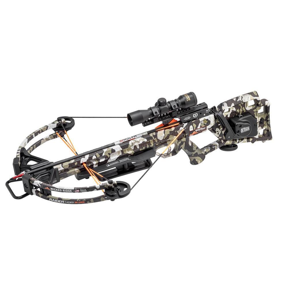 Wicked Ridge Raider 400 Crossbow Package w/ ACUdraw De-Cock NEW ...