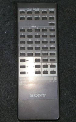 Genuine Sony RM-D706 for CD Changers CDPC705, CDPC75ES, CDPC85 ...